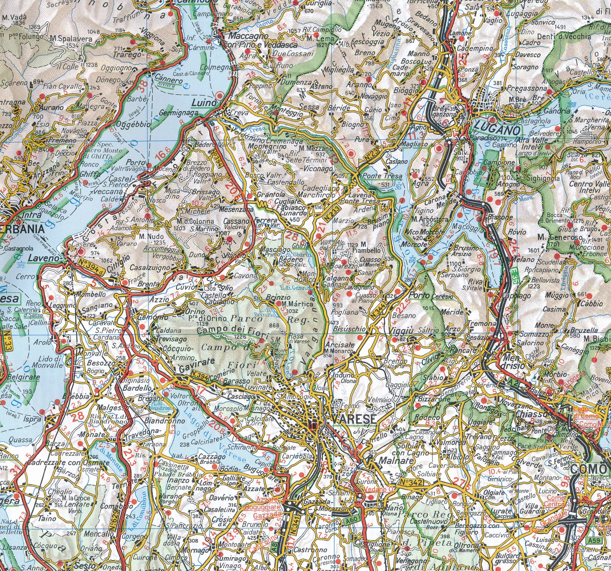 Piemonte and the Valle d Aosta - TCI Road Map