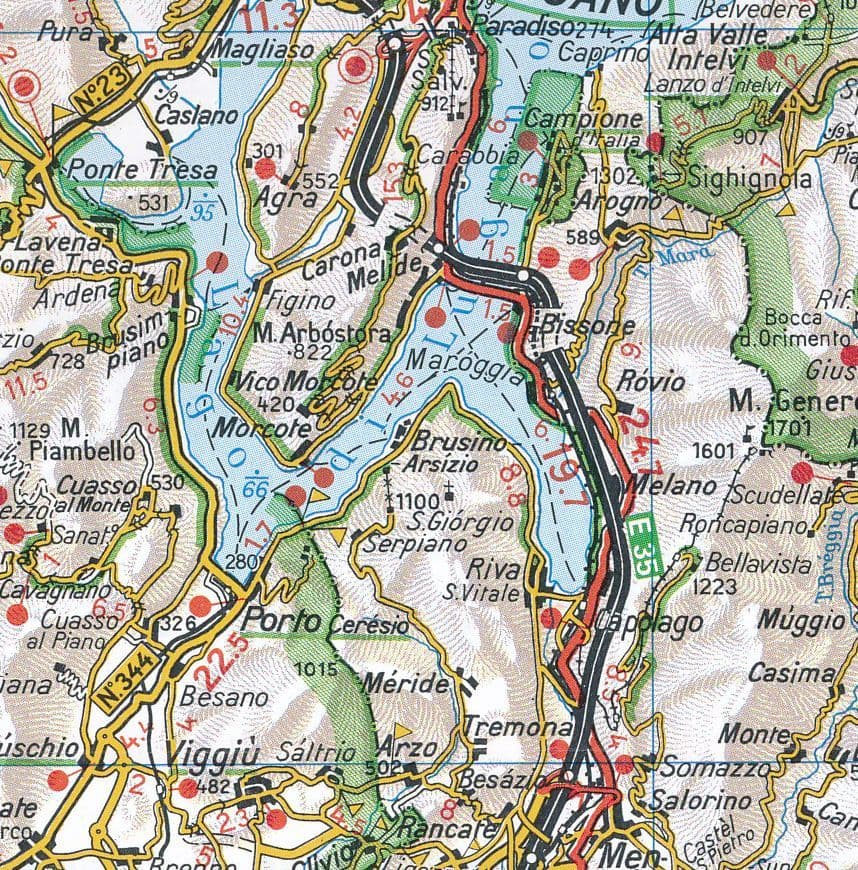 Piemonte and the Valle d Aosta - TCI Road Map