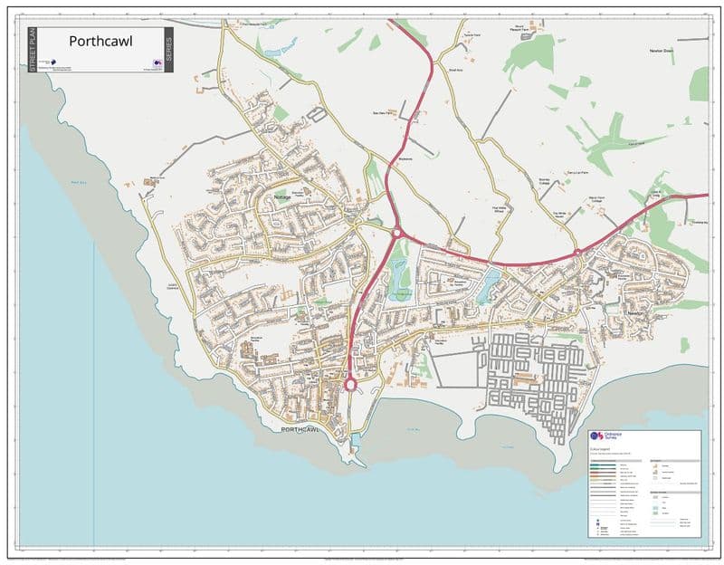 Porthcawl Street Map