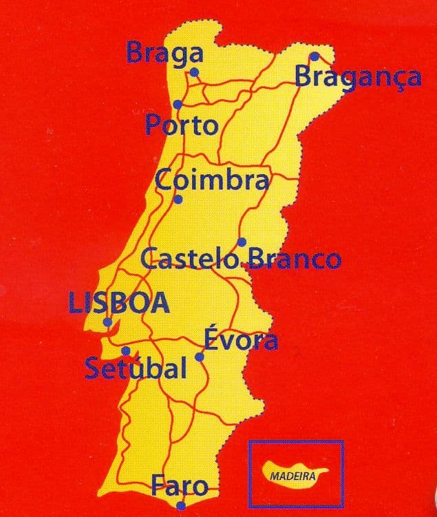 Portugal and Madeira - Michelin National Map 733