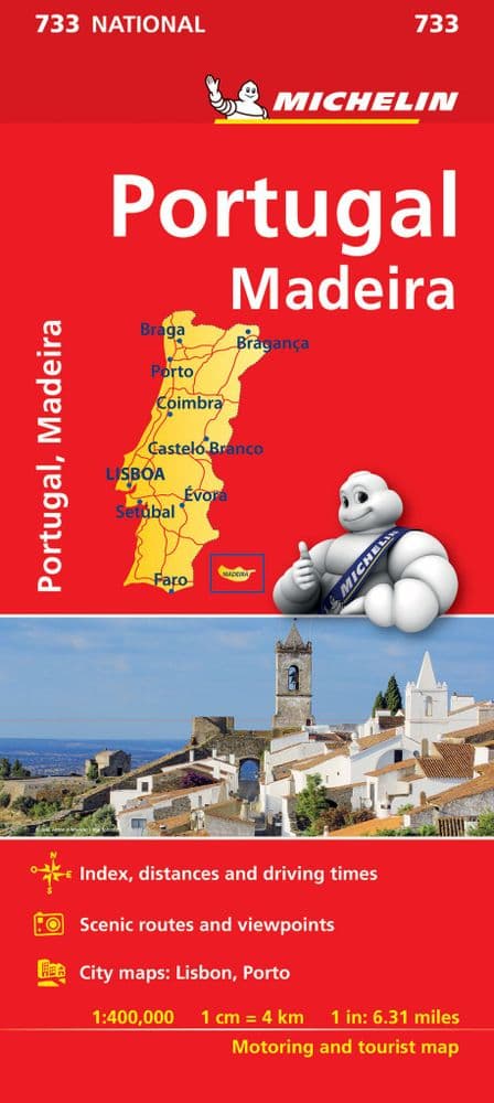Portugal and Madeira - Michelin National Map 733