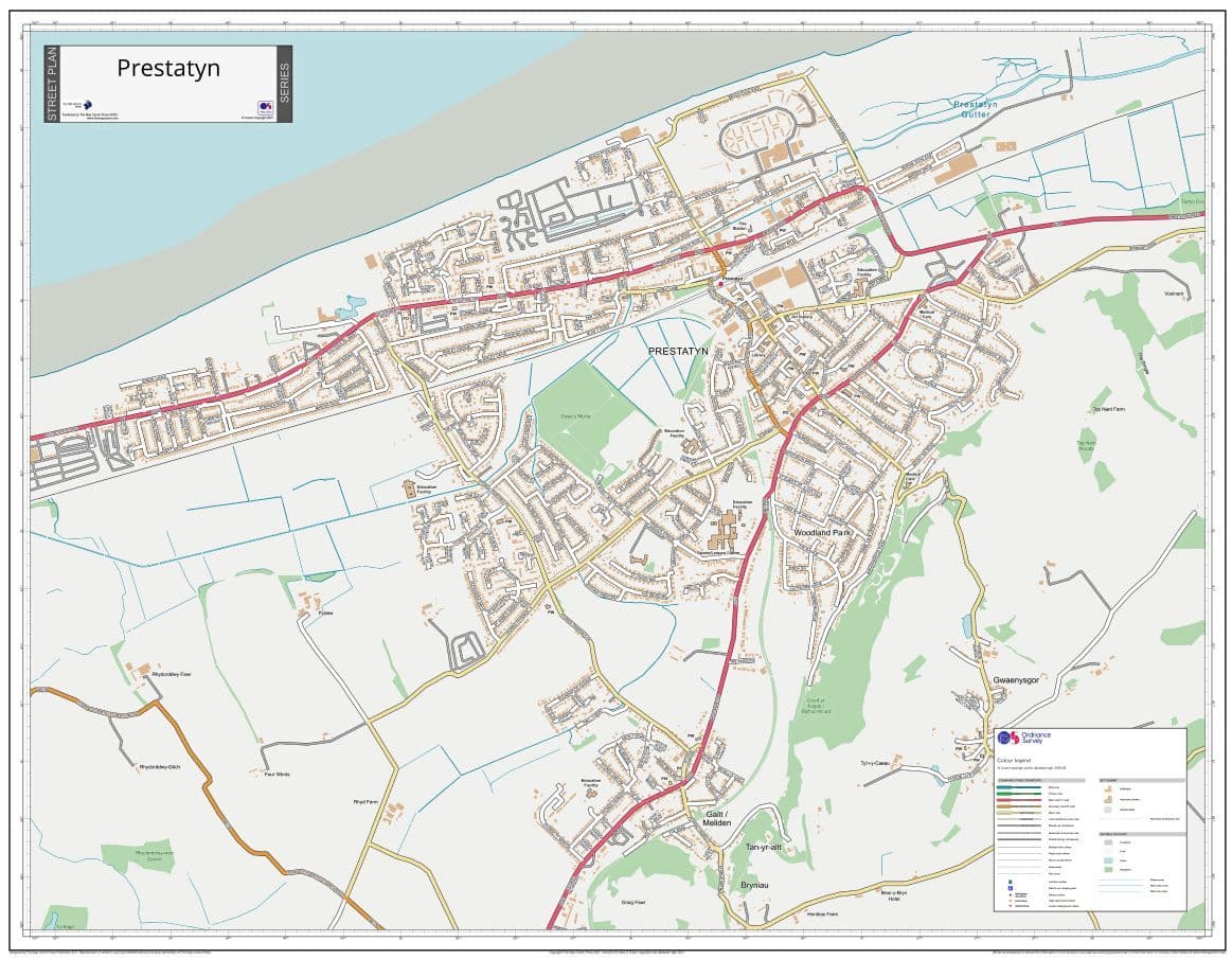 Prestatyn Street Map