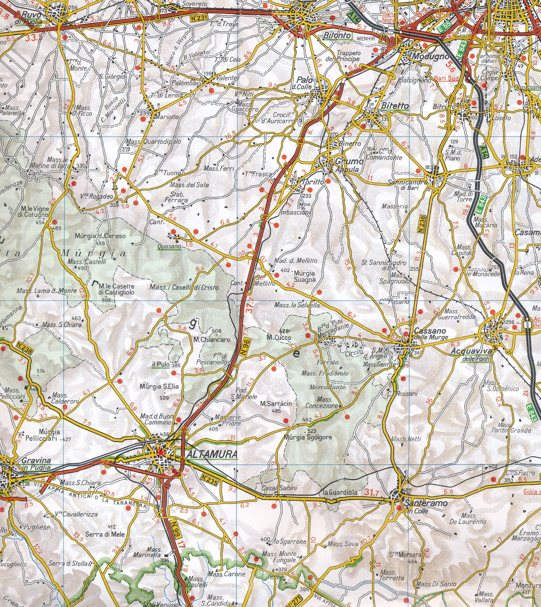 Puglia - TCI Road Map