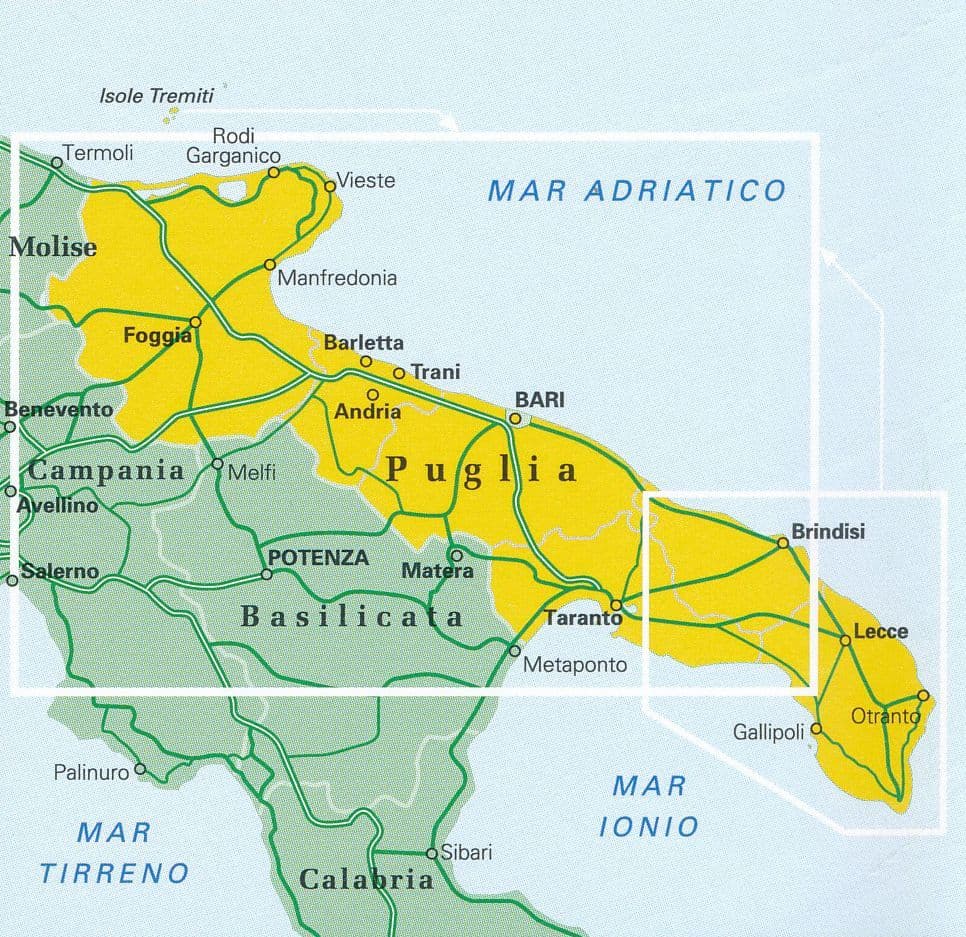 Puglia - TCI Road Map