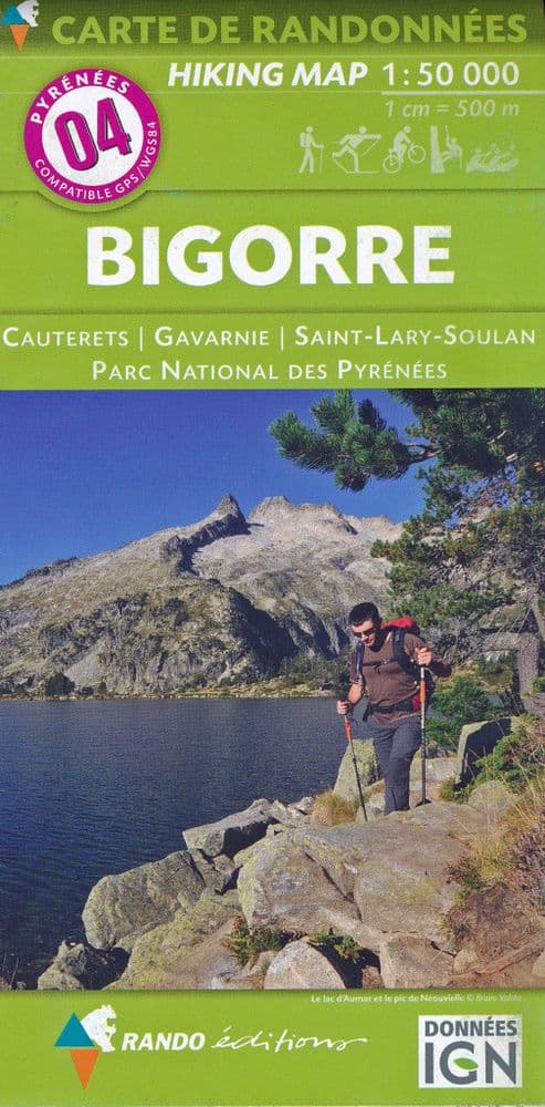 Rando Editions 1:50,000 Walking Map Of the Pyrenees Map 04