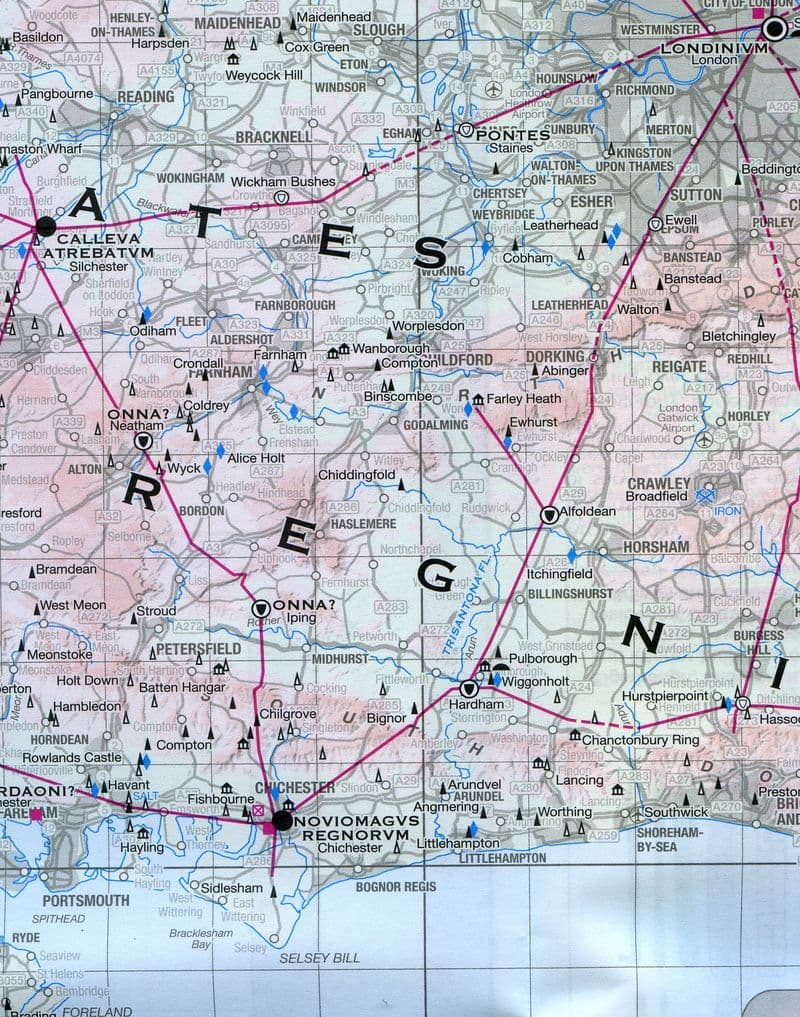 Roman Britain Ordnance Survey Historical Map