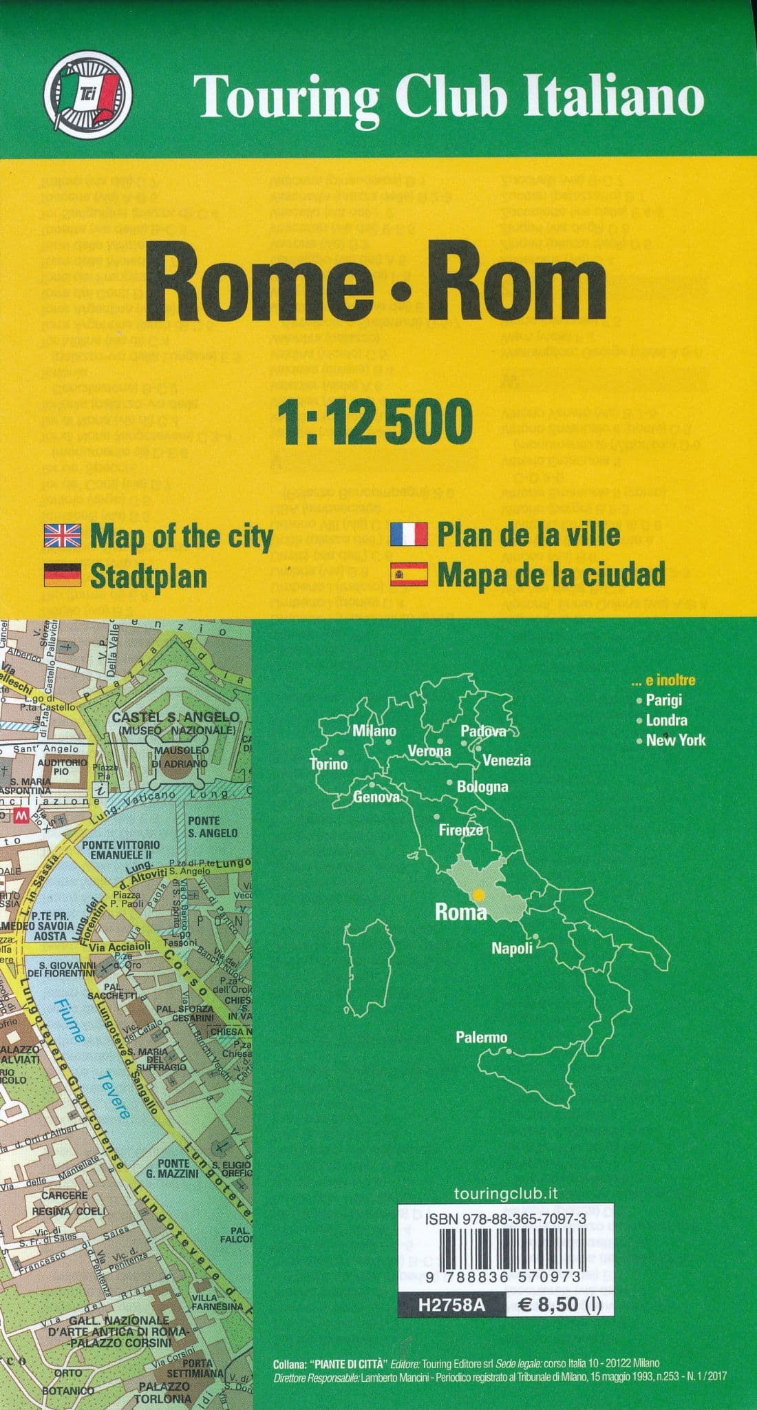 Rome Street Map - TCI