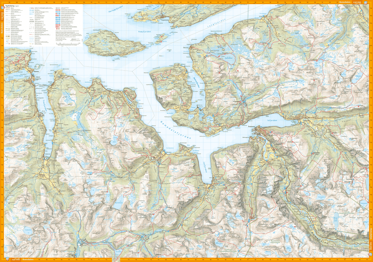 Romsdalen & Eikesdalen - Hiking Map - Calazo BD 300