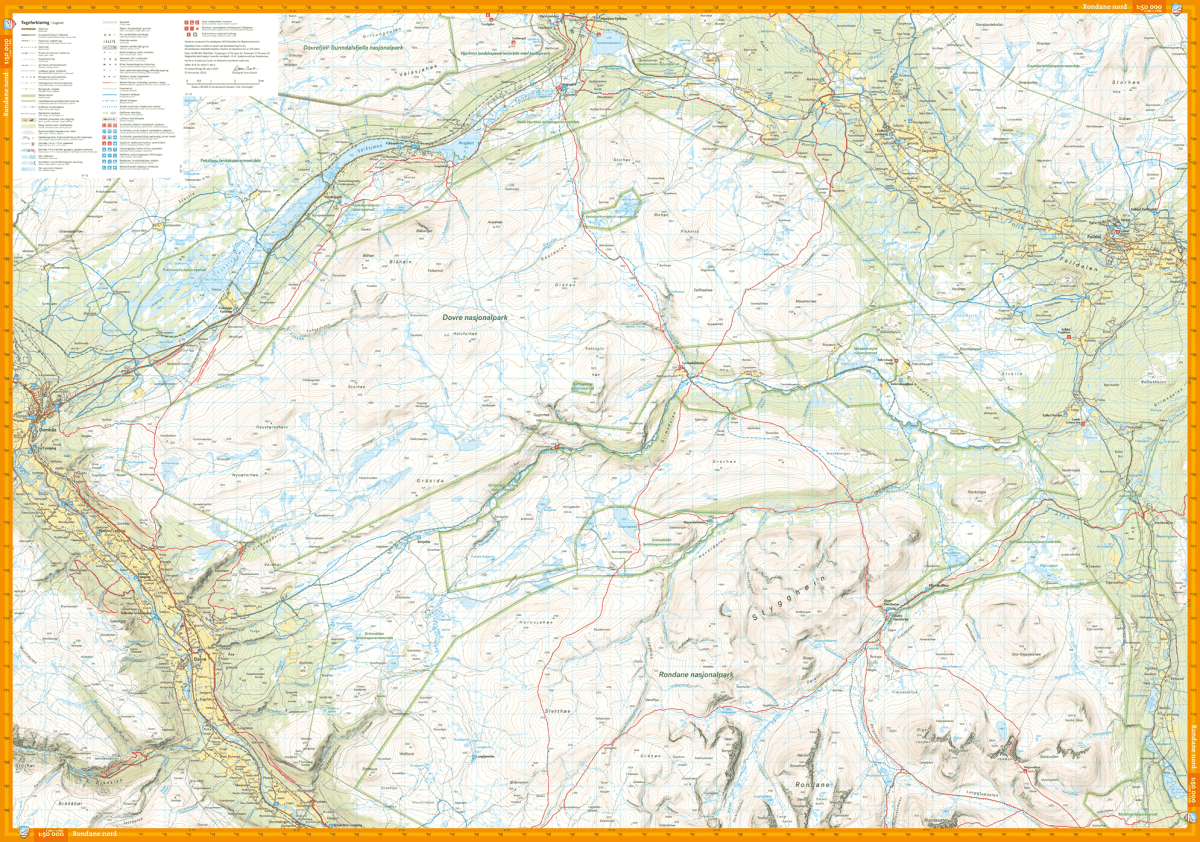 Rondane - Hiking Map - Calazo BD 310