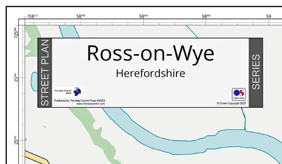 Ross - on - Wye Street Map 2023
