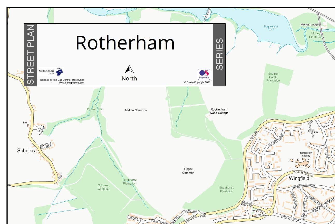 Rotherham Street Map