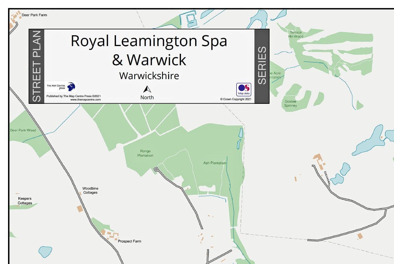 Royal Leamington Spa & Warwick Street Map