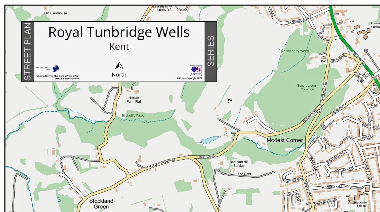 Royal Tunbridge Wells Street Map
