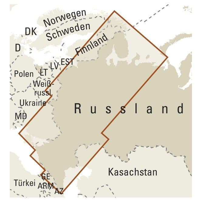 Russia West - Road Map - Reise