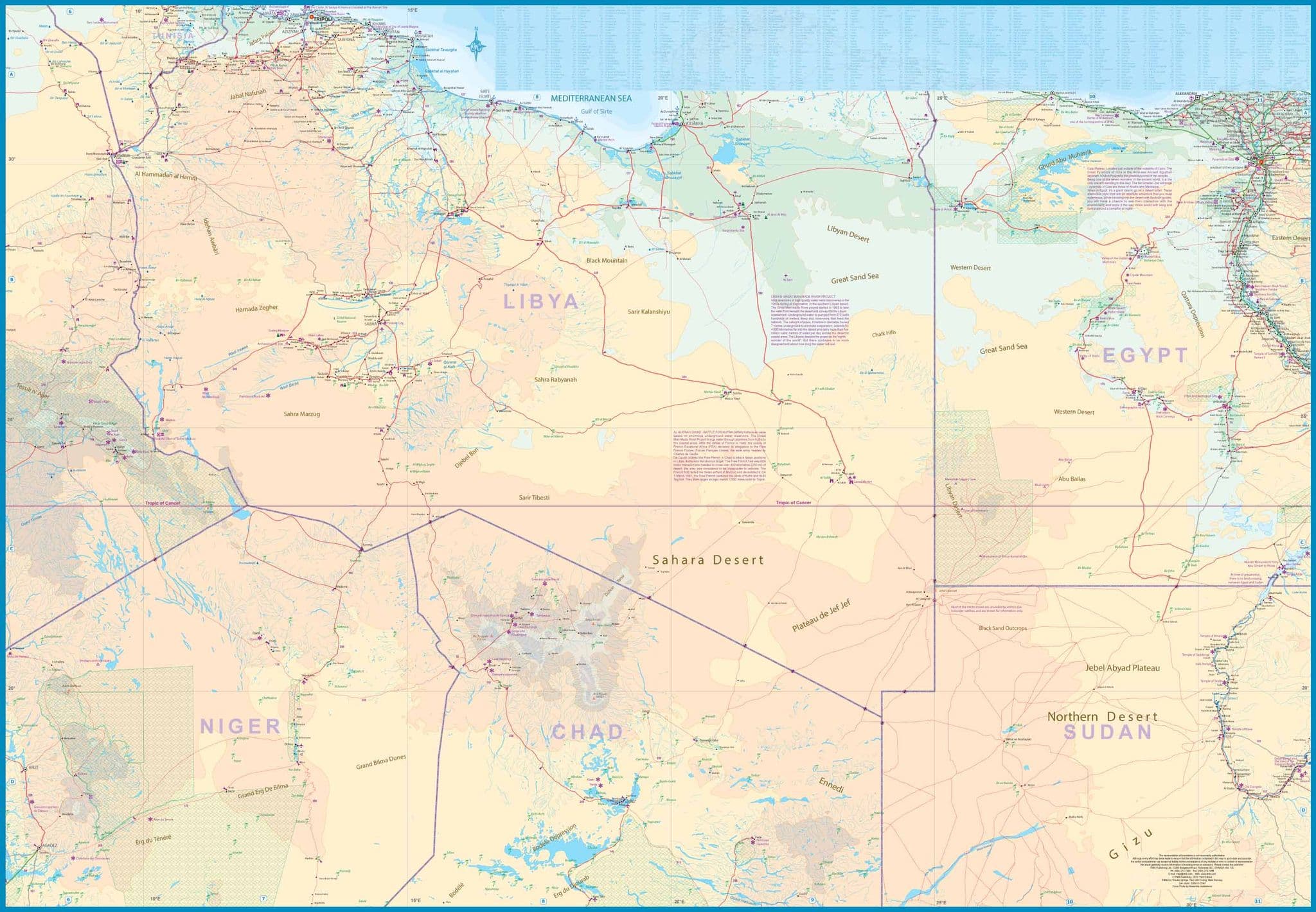 Sahara Travel Map
