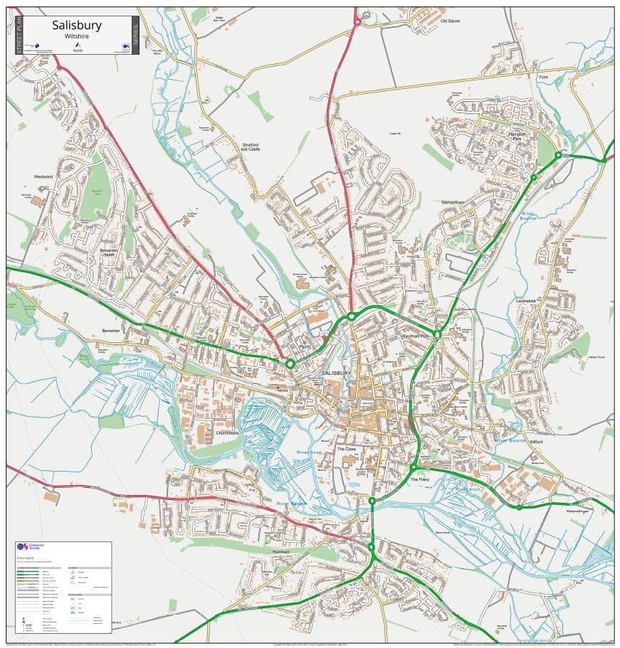 Salisbury Street Map