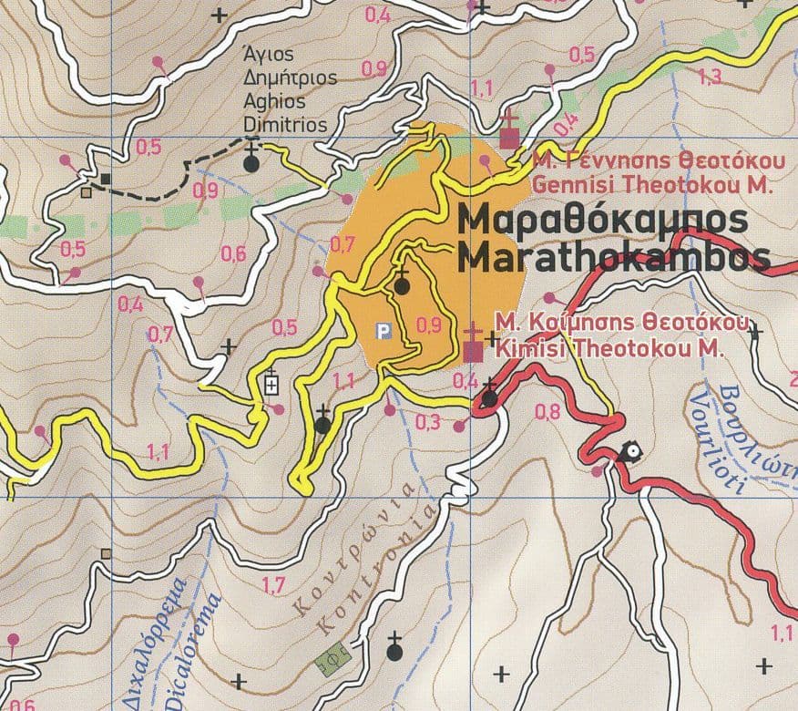 Samos - 1 30 000 Terrain Hiking Map 331
