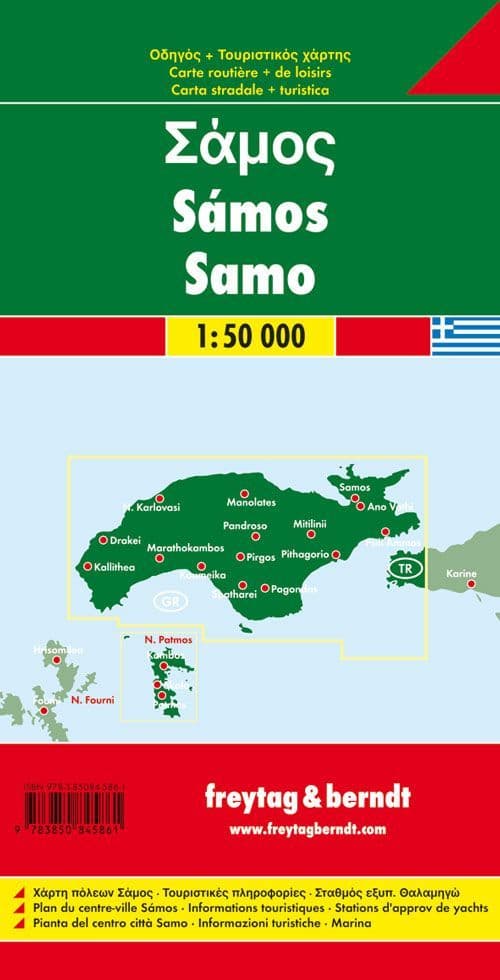 Samos - Island Map - F&B