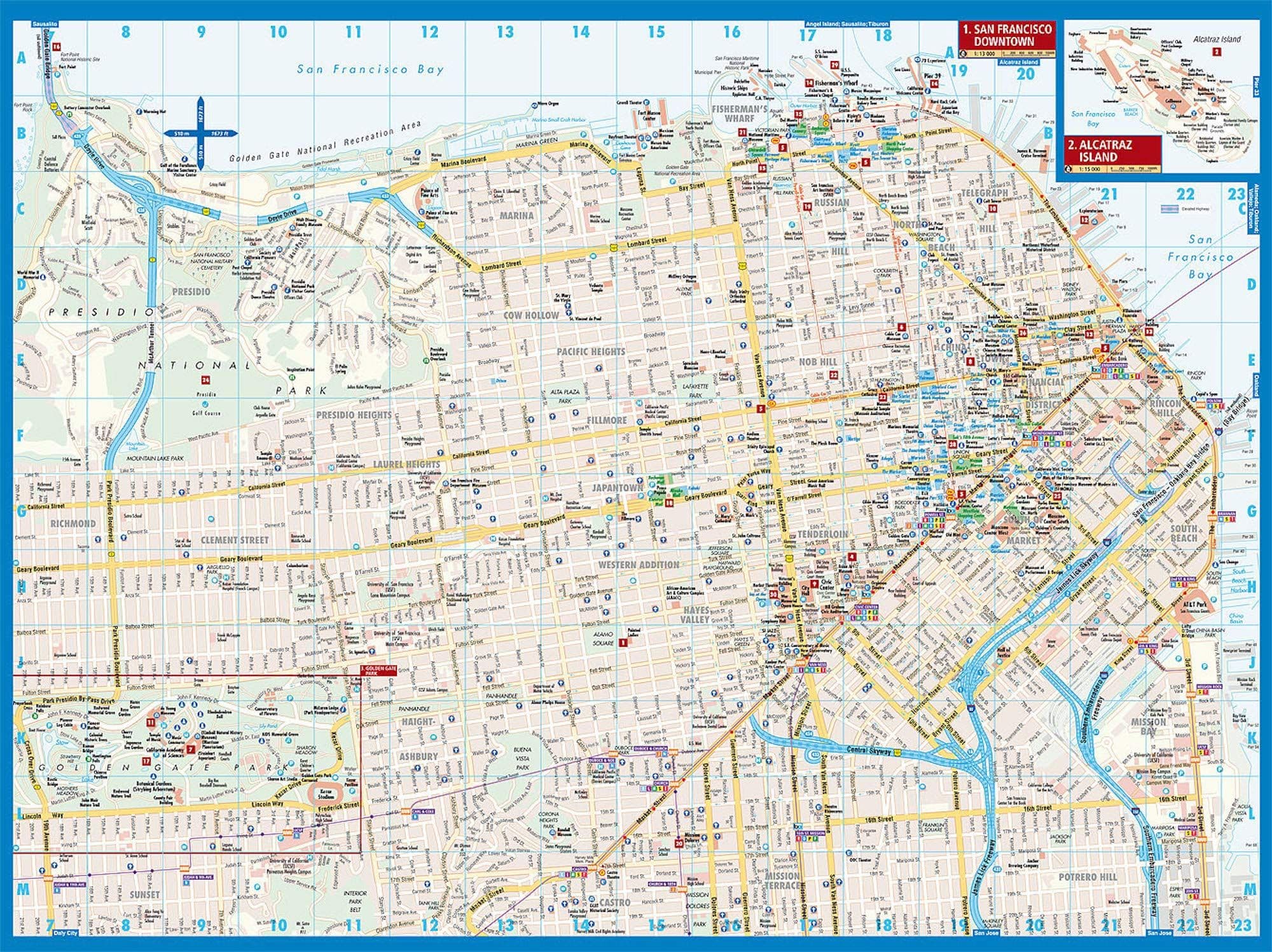 San Francisco Street Map - Borch