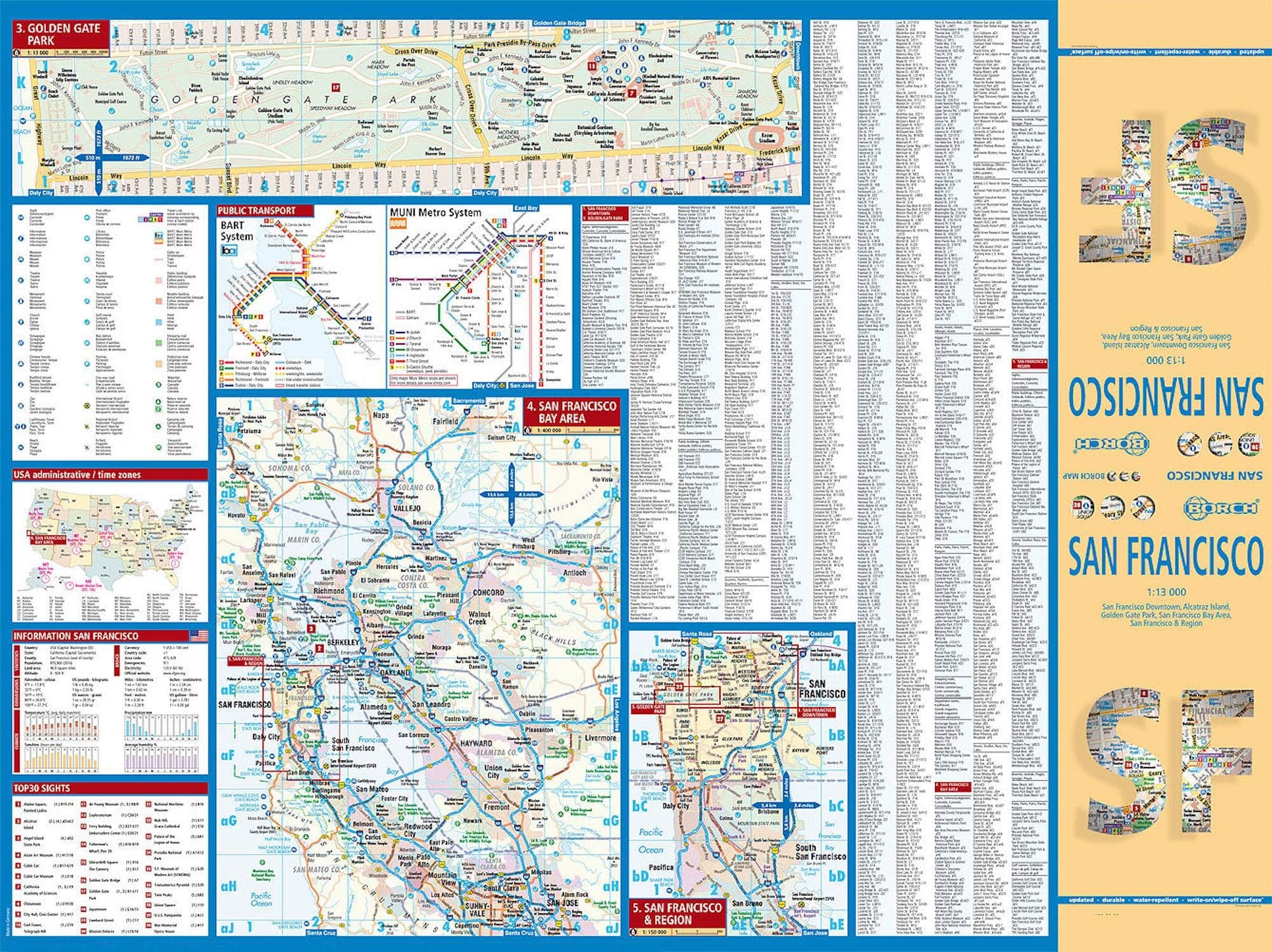 San Francisco Street Map - Borch