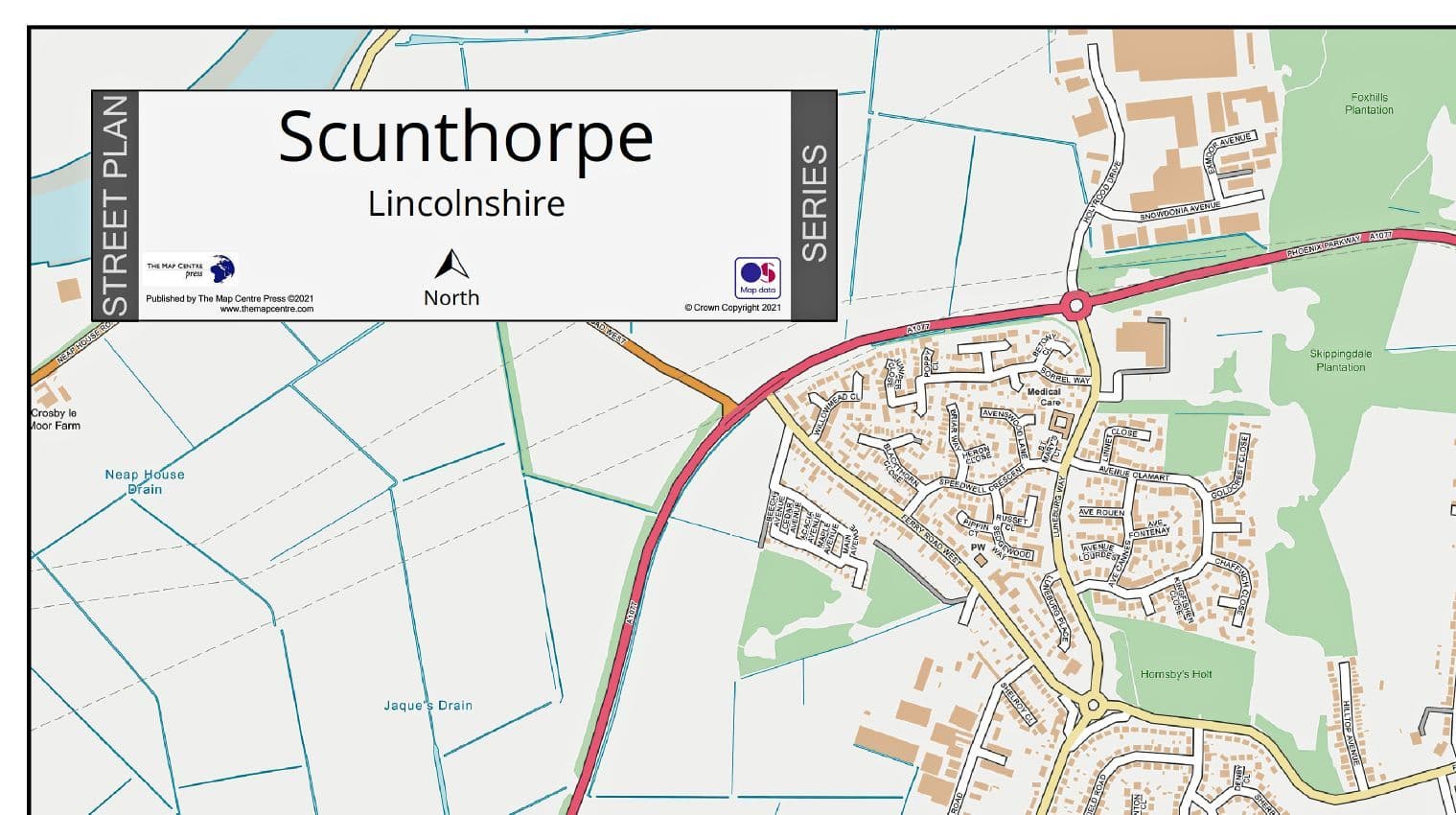 Scunthorpe Street Map