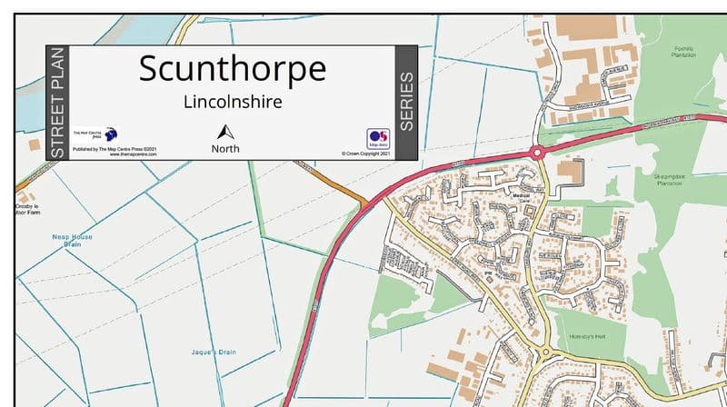 Scunthorpe Street Map