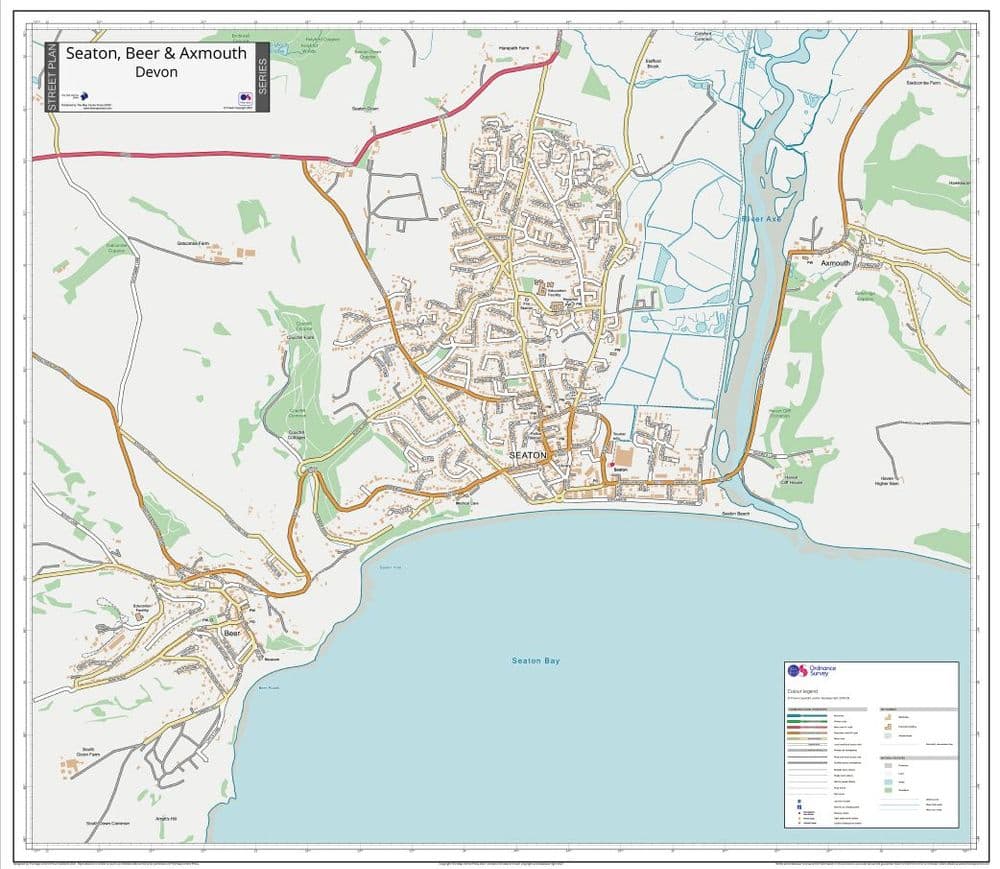 Seaton & Beer Street Map
