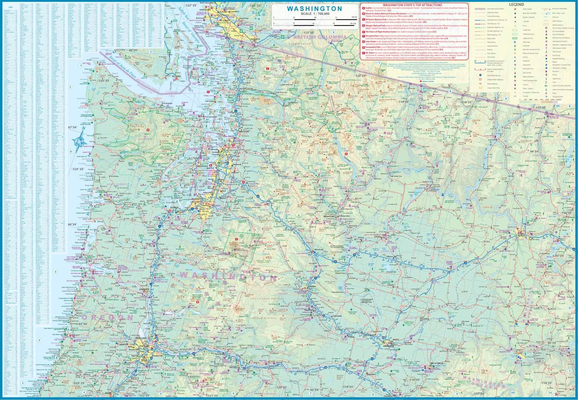 Seattle & Washington State - Travel Map - ITM