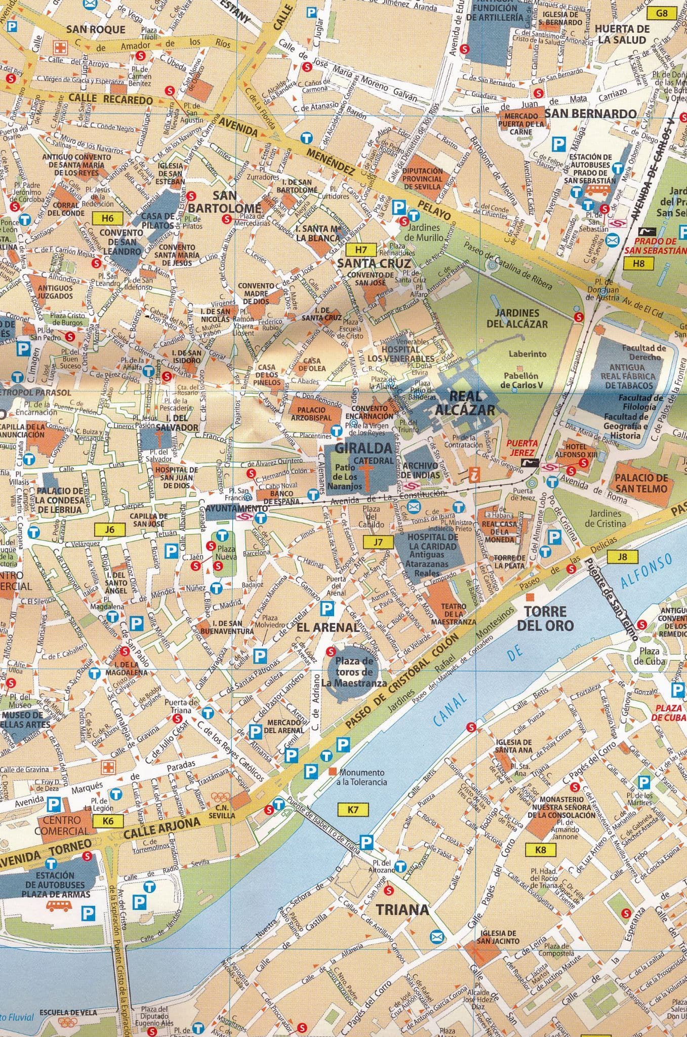 Seville Street Map - Michelin 19074