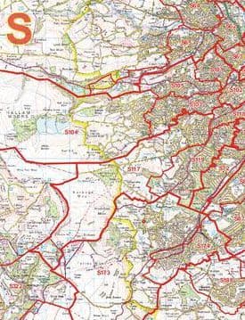 Sheffield - S - Postcode Sector Wall Map