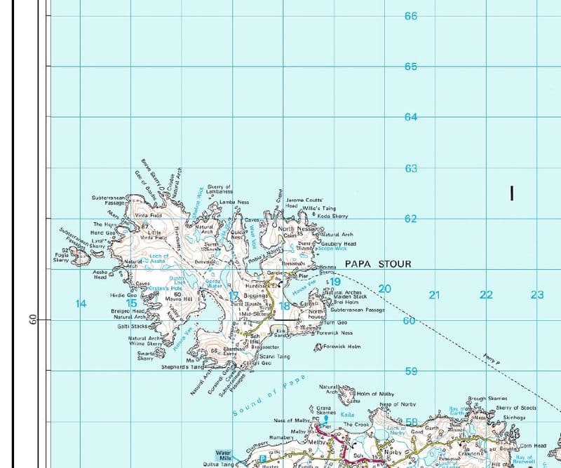 Shetland Islands - Wall Map - 1 50 000 - The Map Centre Press