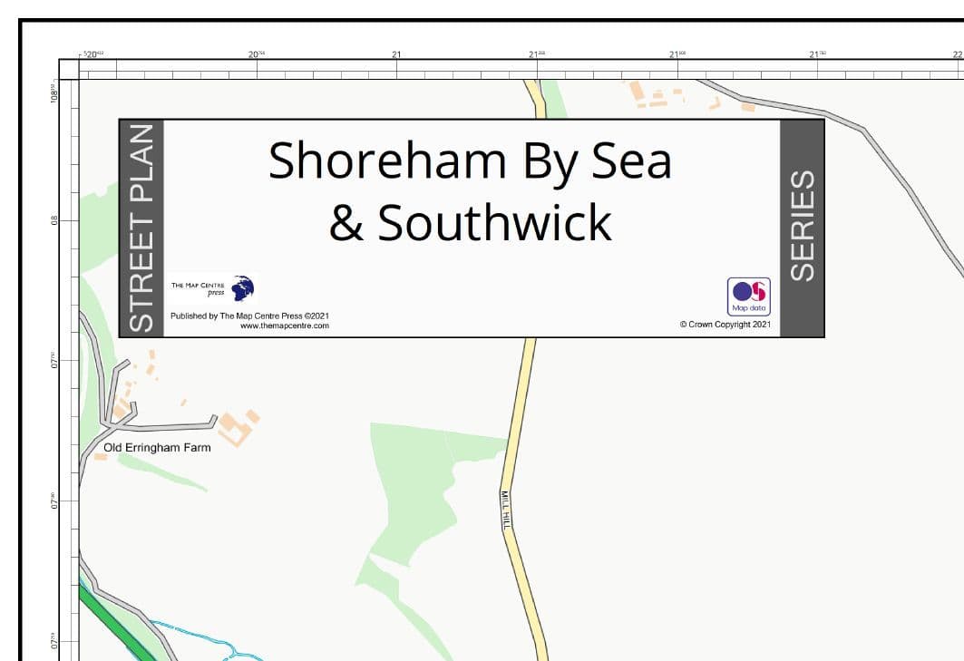 Shoreham by Sea Street Map