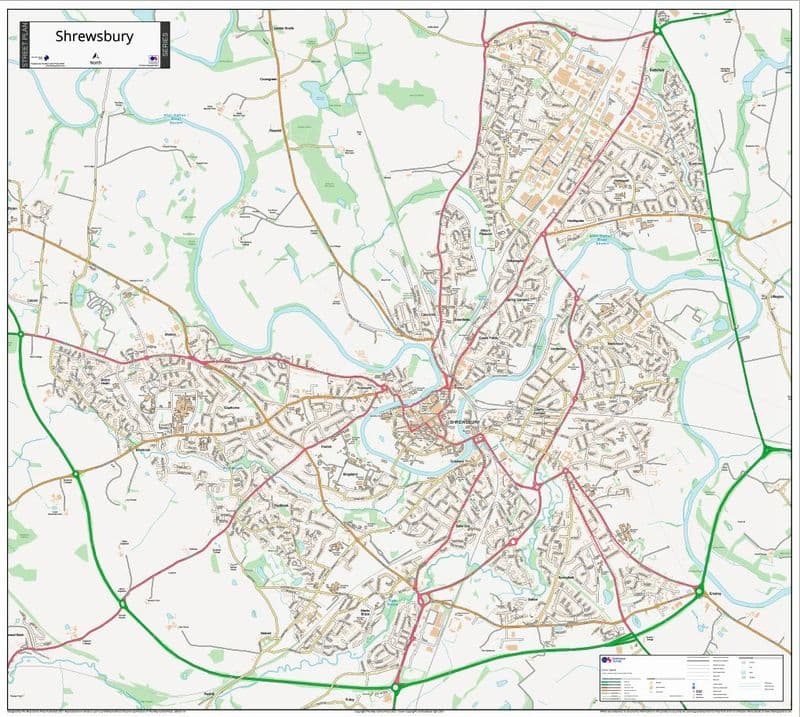 Shrewsbury Street Map