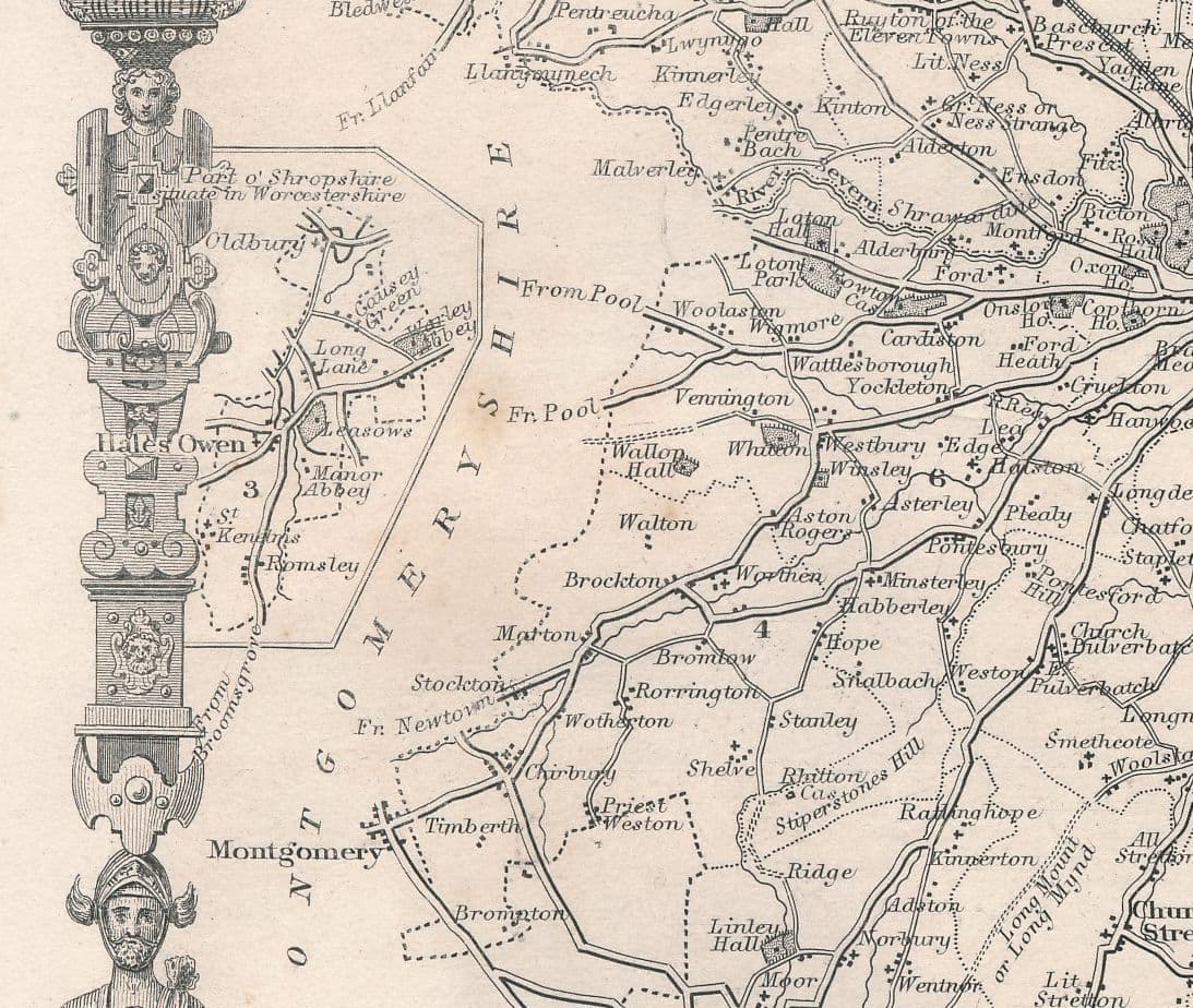 Shropshire Thomas Moule 1840