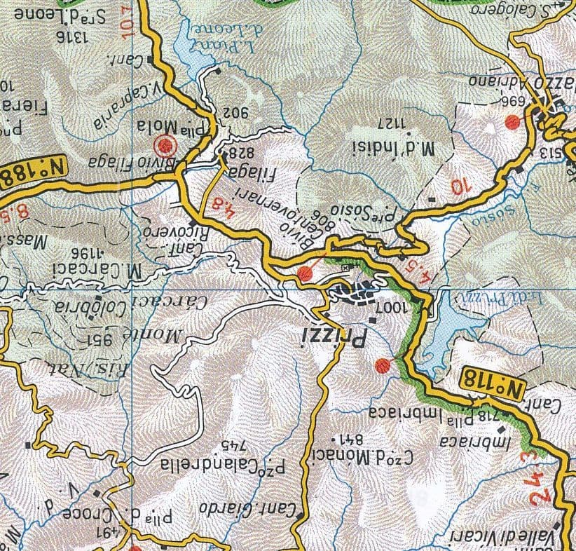 Sicily - TCI Road Map