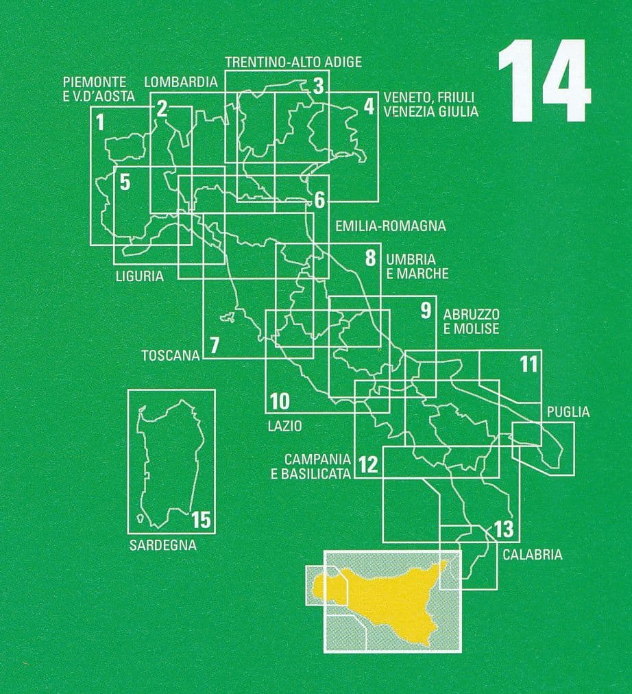 Tci Maps Sicily 01: Piemonte & Valle D Aosta Regional Map Touring