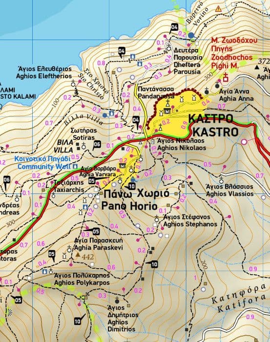Sikinos- 1 15 000 Terrain Hiking Map 317