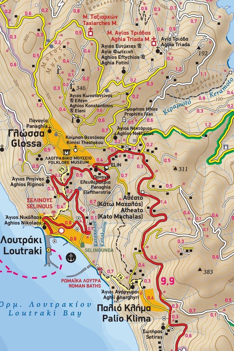 Skopelos - 1 25 000 Terrain Hiking Map 320