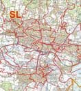 Slough - SL - Postcode Sector Wall Map