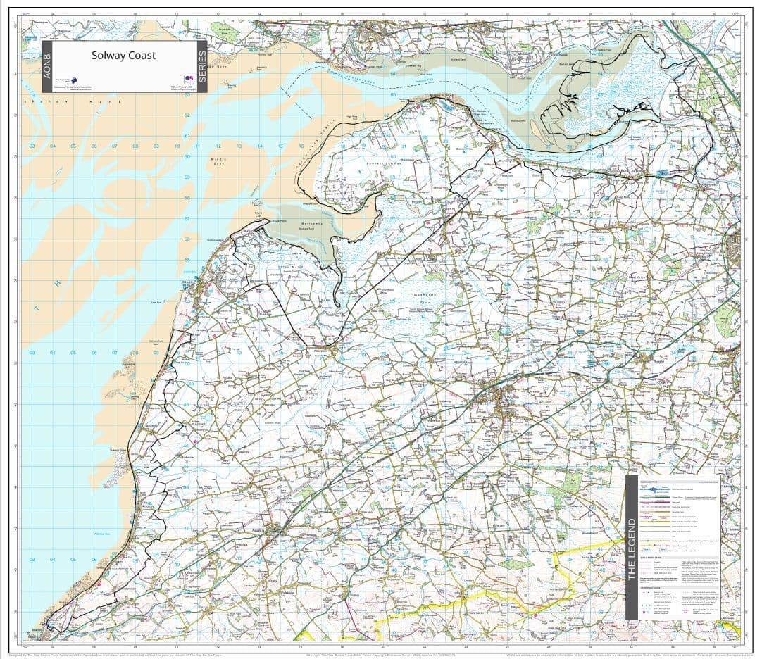 Solway Firth - AONB Wall Map - 2024