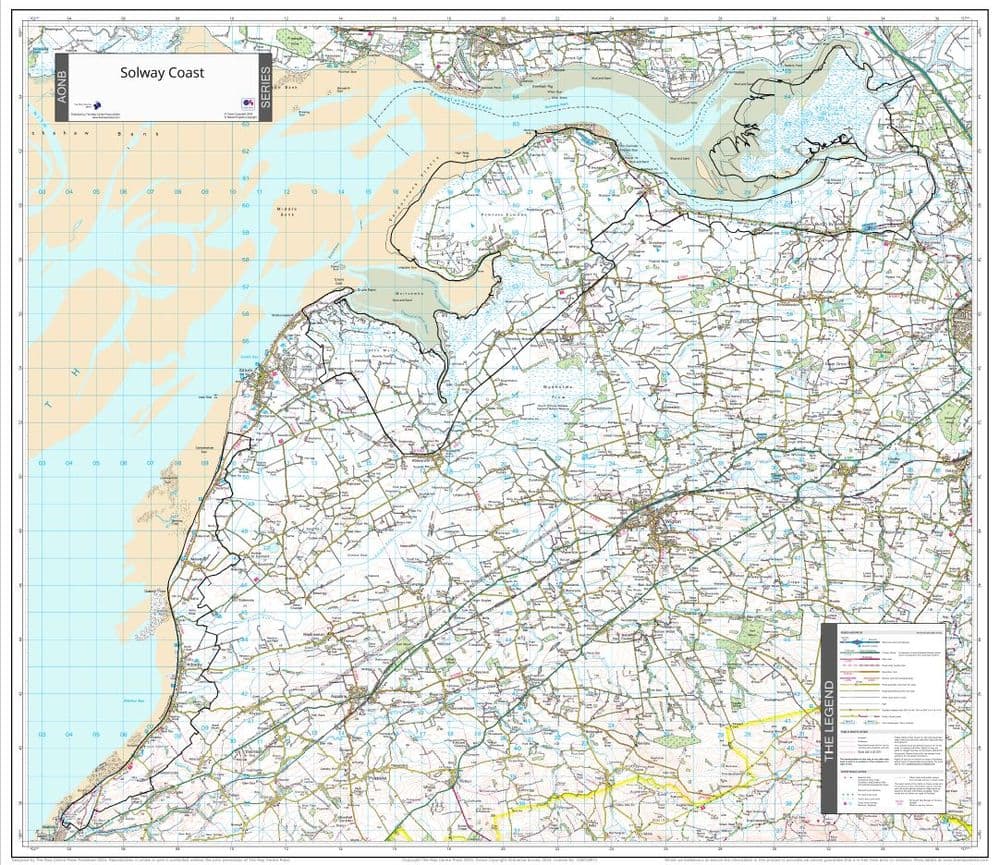 Solway Firth - AONB Wall Map - 2024