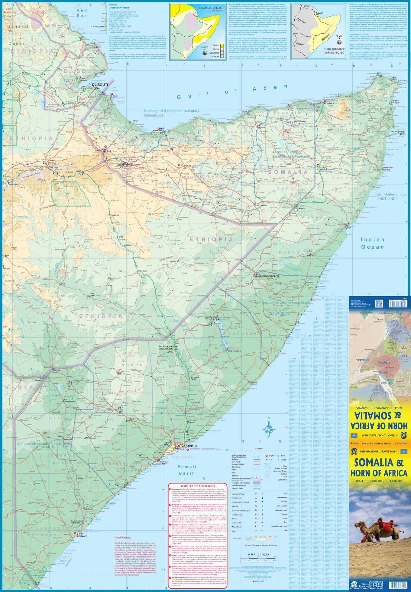 Somalia & The Horn of Africa - Road Map - ITM
