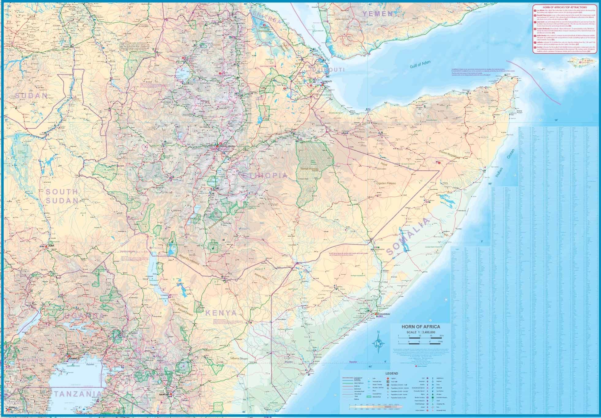 Somalia & The Horn of Africa - Road Map - ITM