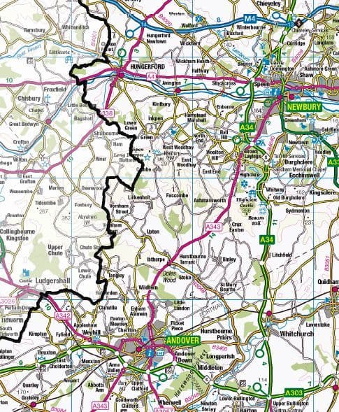 South East - Region of England Wall Map