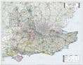 South East - Region of England Wall Map