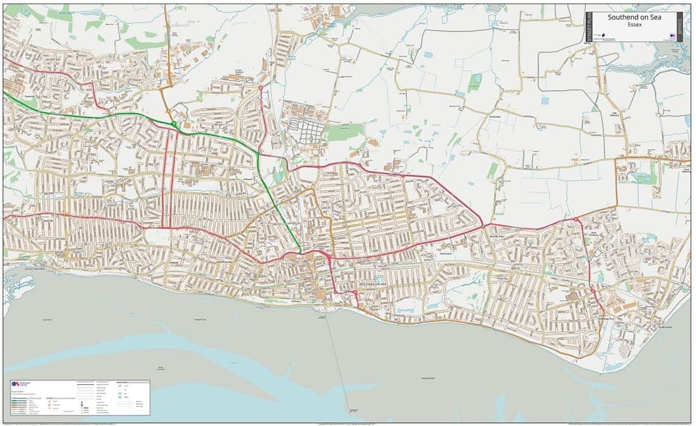 Southend on Sea Street Map