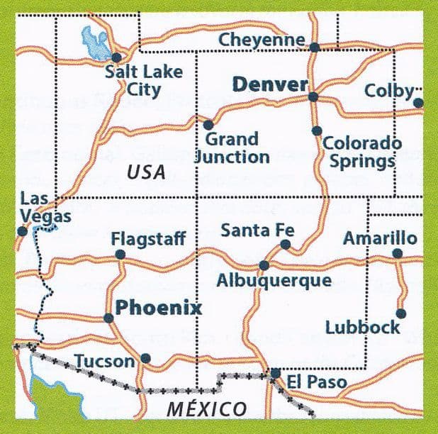 Map Of Colorado And Arizona
