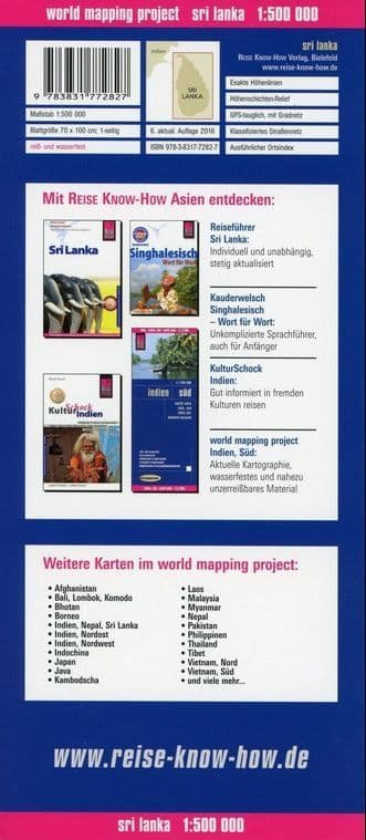 Sri Lanka Road Map - Reise