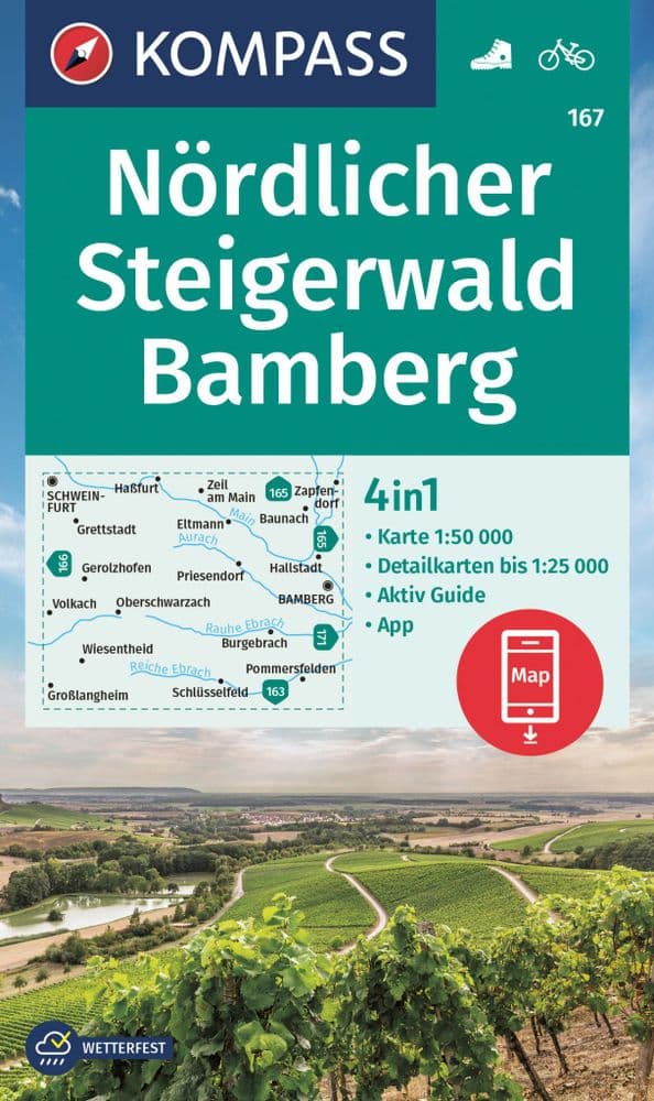 Steigerwald Nördlicher / Bamberg - Kompass 167