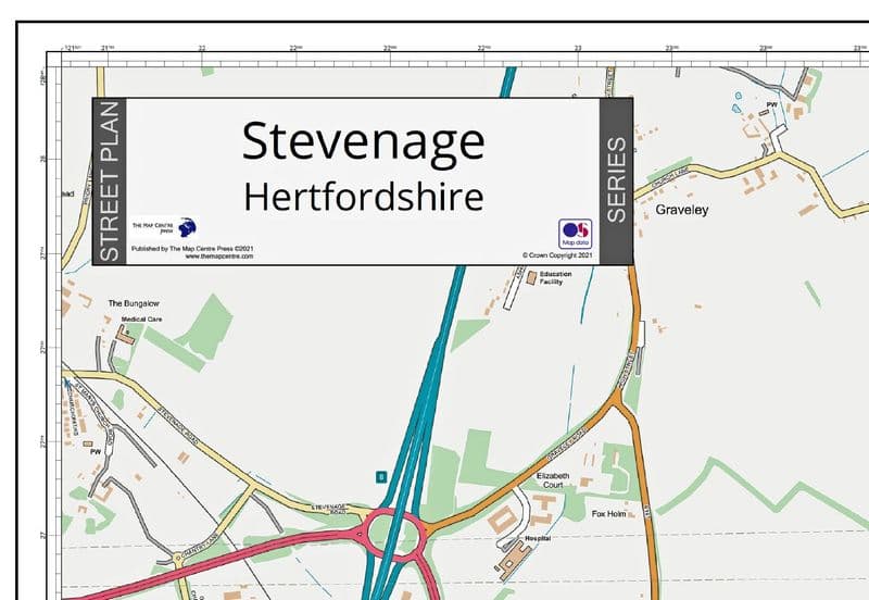 Stevenage Street Map